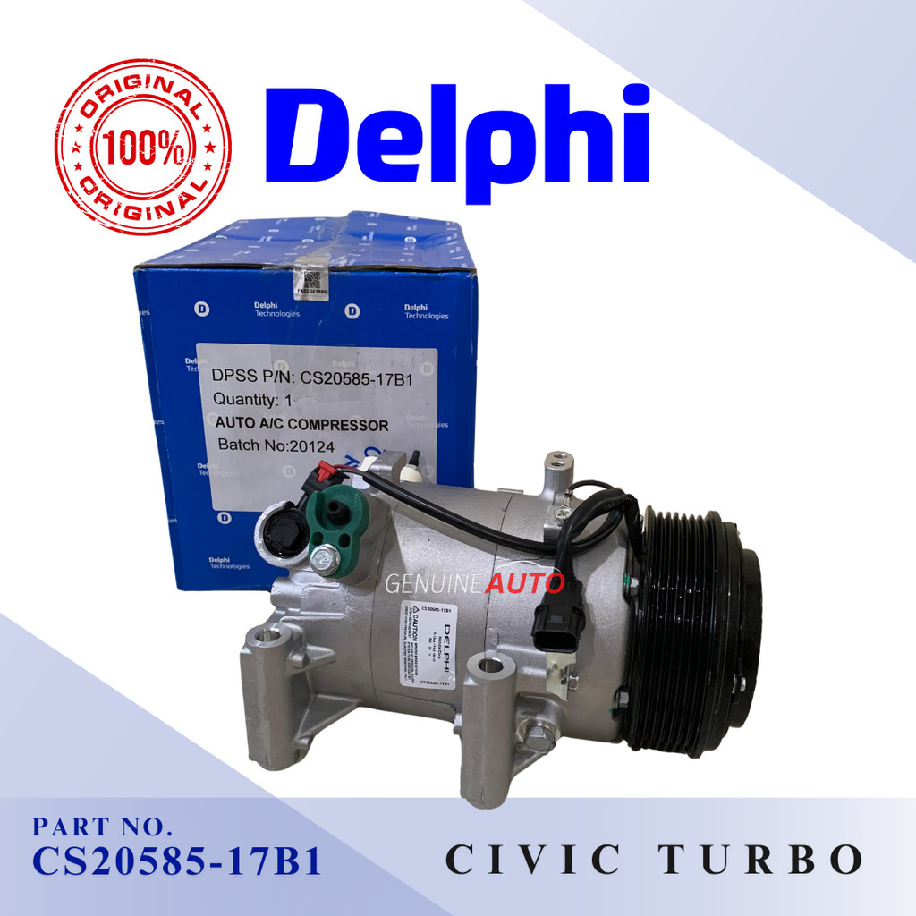 Jual COMPRESSOR KOMPRESOR HONDA CRV TURBO CIVIC TURBO GEN 5 DELPHI ASLI ...