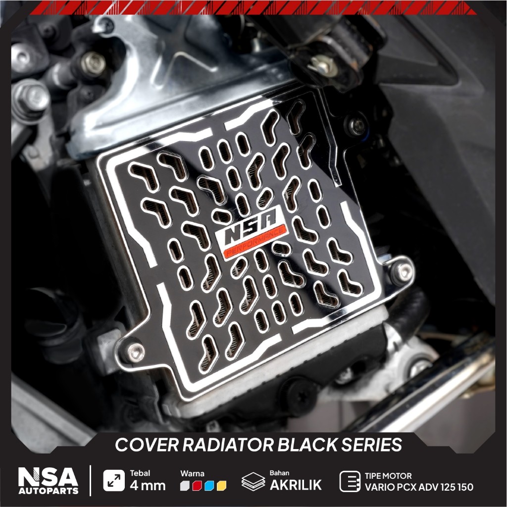 Jual BLACK SERIES COVER RADIATOR VARIO 125 150 PCX ADV 150 160 NMAX ...