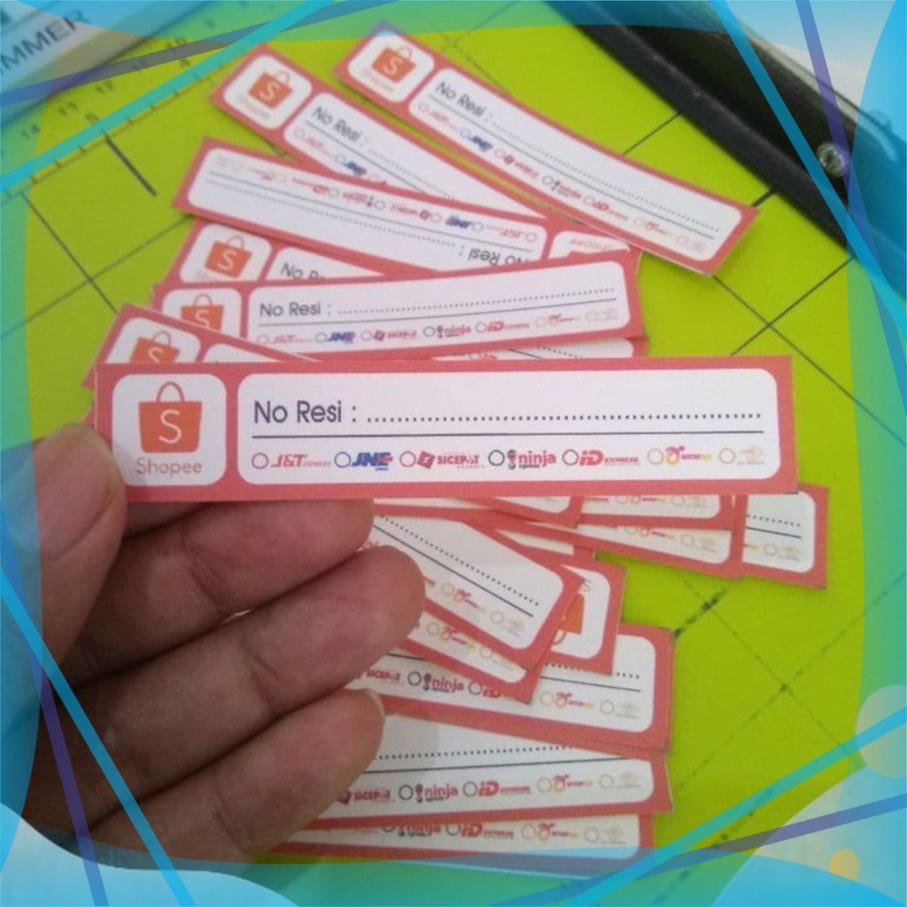 Jual Cetak Stiker Resi Stiker Pengiriman Label Resi Tinggal Tulis ...