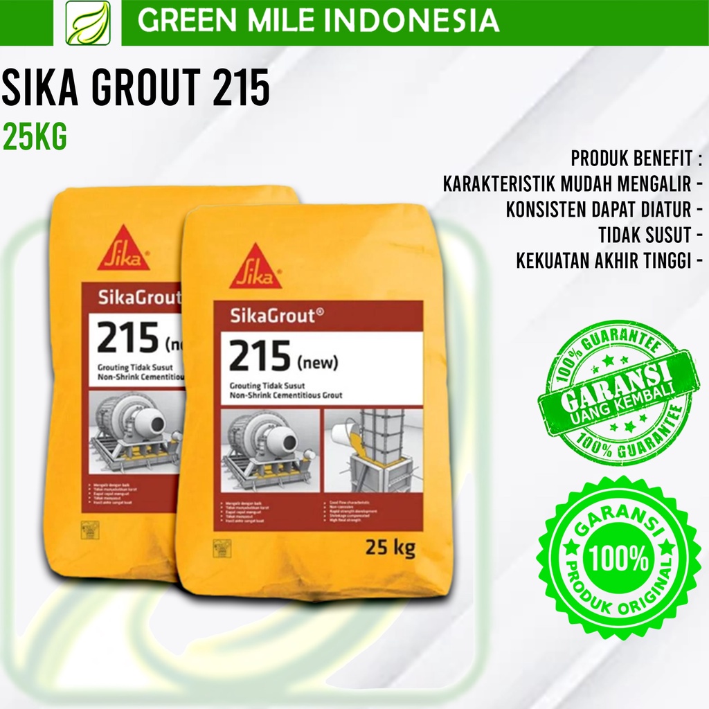 Jual SIKA GROUT 215 (NEW) SEMEN GROUTING (25KG) | Shopee Indonesia