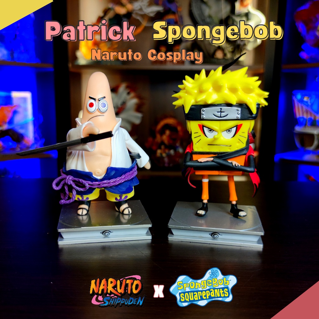 Jual Action Figure Spongebob & Patrick on Cosplay Naruto Sasuke ...