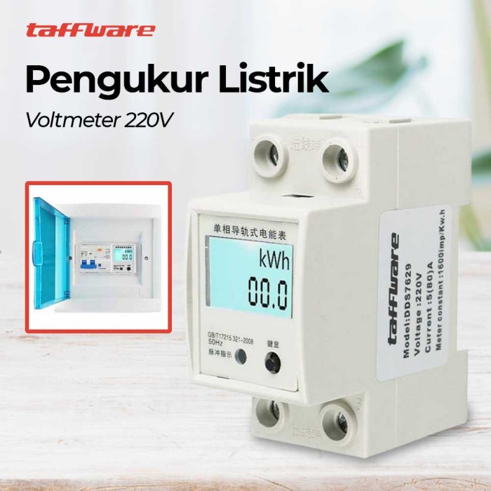 Jual Alat Pengukur Listrik Penghemat Listrik Watt Volt kWh Meter LCD ...
