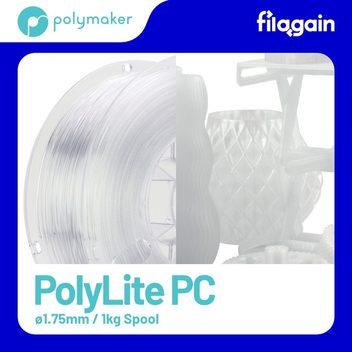 Jual Polymaker PolyLite PC / ⌀1.75mm / 1kg / 3D Print Filament | Shopee ...