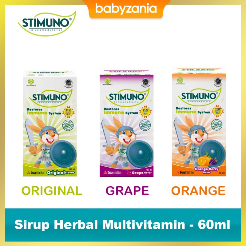 Jual Stimuno Syrup Sirup Multivitamin Herbal Vitamin Anak - 60 ml ...