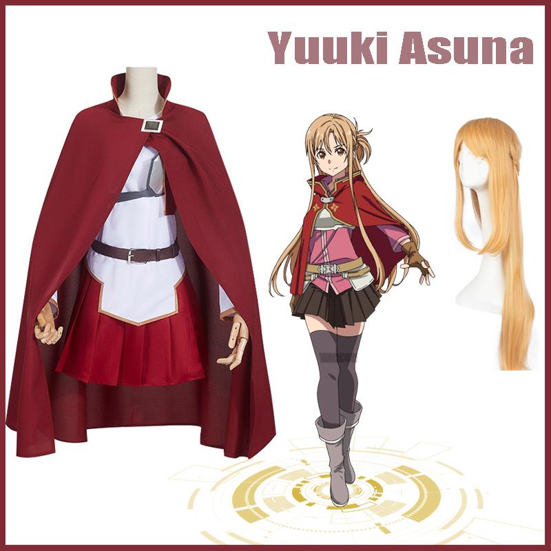 Jual PREORDER Yuuki Asuna Cosplay Costumes With Wig Sword Art Online ...