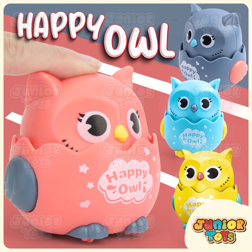 Jual Mainan Anak Lucu Burung Hantu di Tekan Bisa Jalan Happy Owl Toys ...