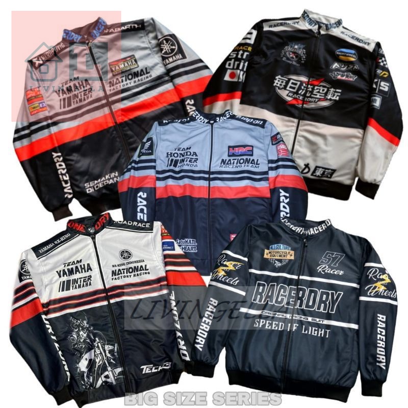 Jual LivinGella - OVERSIZE XXXL JAKET MOTOR NASCAR VARSITY JACKET - JAKET PRIA WANITA | Shopee ...
