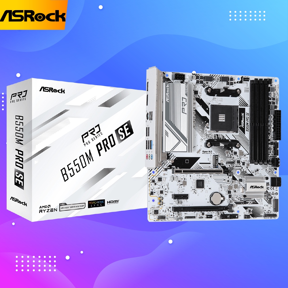 Jual Asrock B550M PRO SE AMD AM4 B550 DDR4 Motherboard | Shopee Indonesia