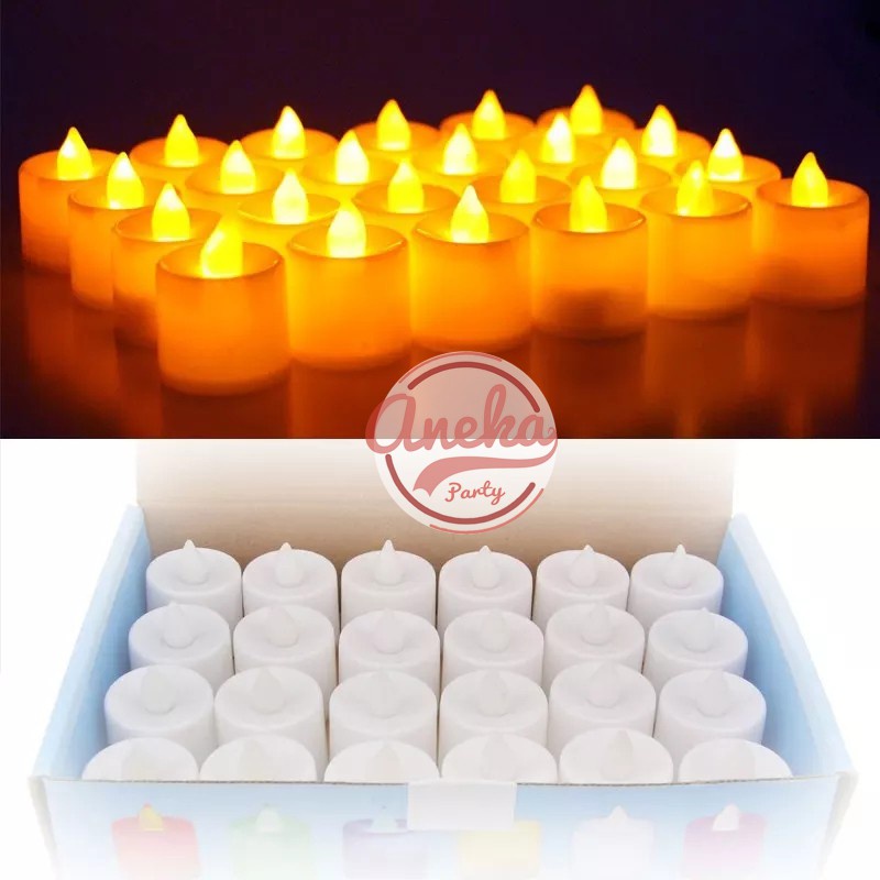 Jual lilin led (1kotak 24pc) / Lilin Elektrik / Lilin Electric / Lilin ...
