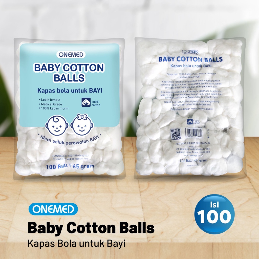 Jual Baby Cotton Ball Kapas Bola Bayi Isi 100 Ball | Shopee Indonesia
