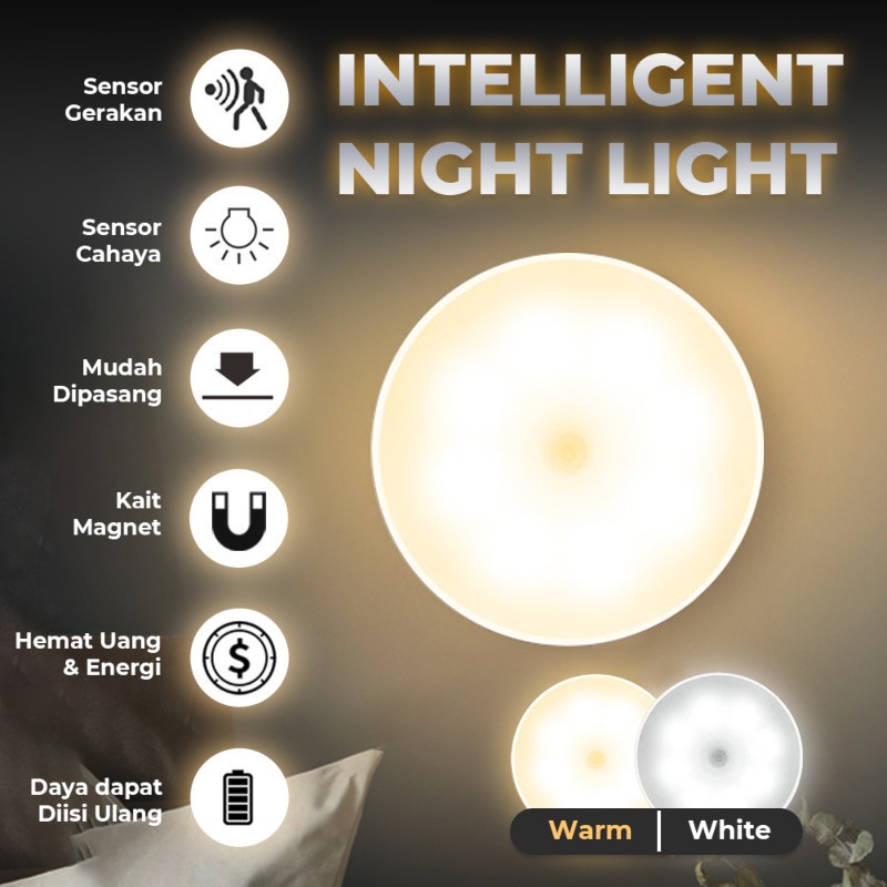 Jual AL LAMPU TIDUR SENSOR GERAK LED SMART SENSOR GERAK / LAMPU TANGGA ...