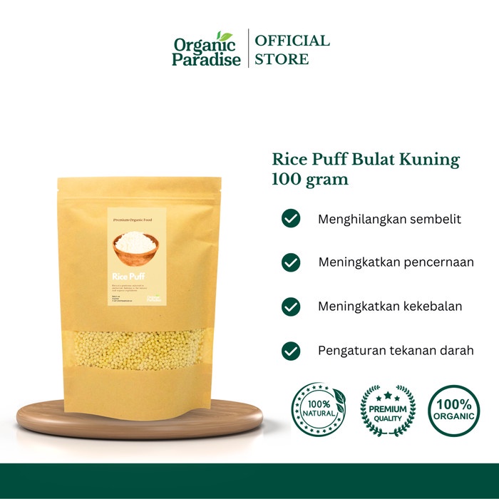 Jual Beras Renyah Krispy Bulat Kuning / Rice Puff Yellow | Shopee Indonesia