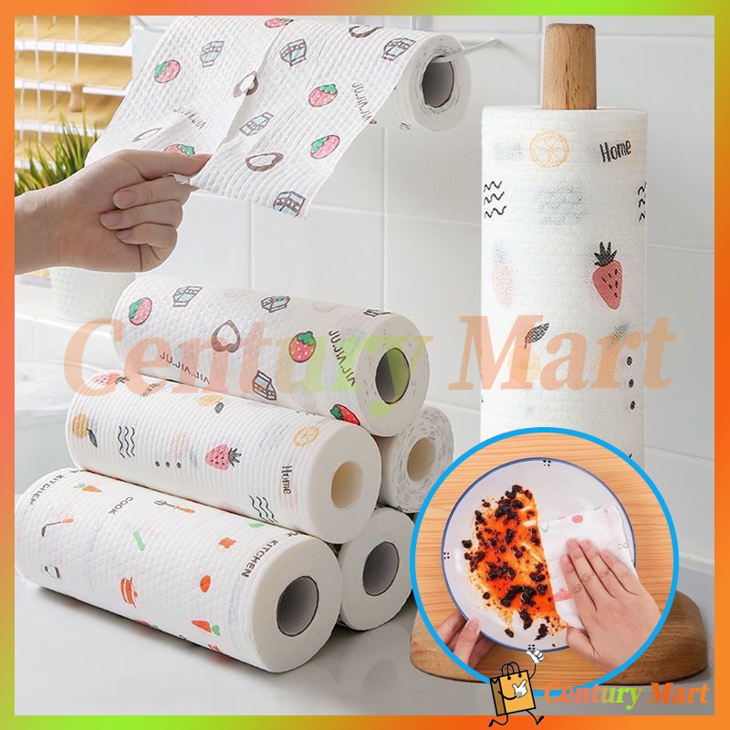 Jual 20X25CM Tisu Kain Lap Dapur Roll / Kain lap tissue anti minyak ...