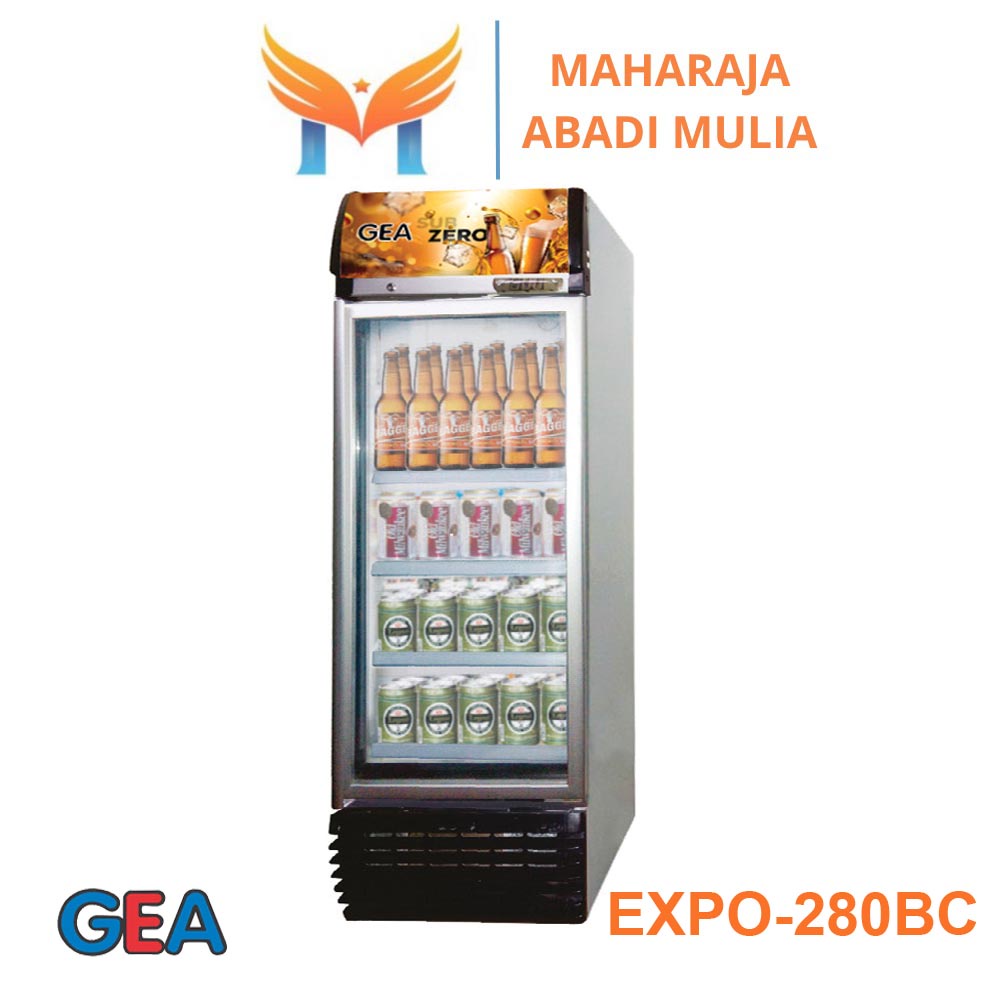 Jual Kulkas Minuman 1 Pintu Gea Expo-280bc Display Cooler Kapsitas 250 ...