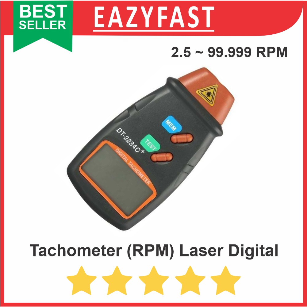 Jual Tachometer Digital RPM Meter Laser Rotation Speed | Shopee Indonesia