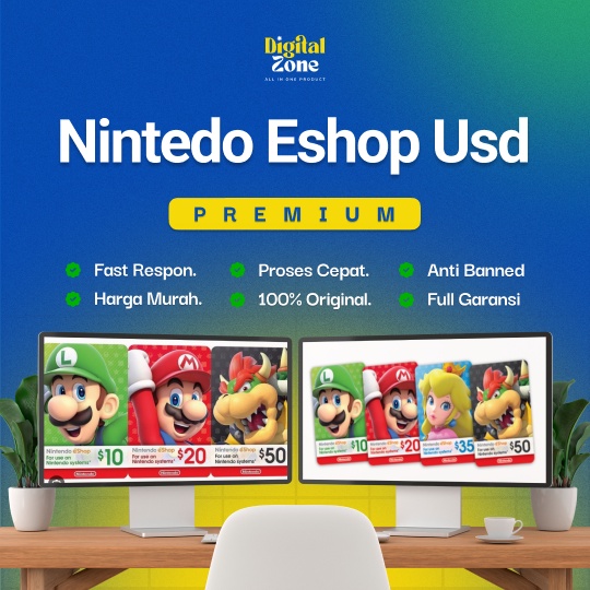 Jual NINTENDO ESHOP USD PREMIUM | Shopee Indonesia