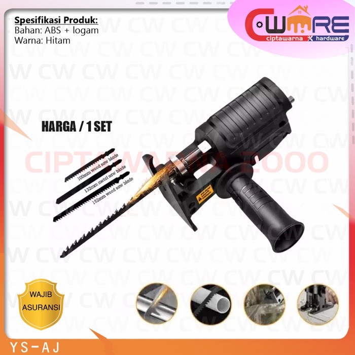 Jual Mesin Adapter Adaptor Jigsaw Gergaji Listrik Reciprocating Saw ...