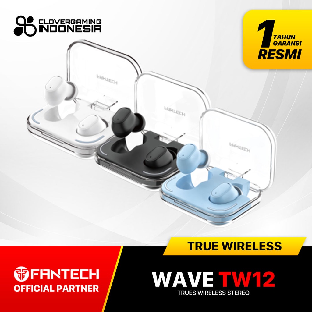 Jual Fantech TW12 TW-12 Wave TWS Earphone Bluetooth True Stereo Wireless TWS 12 | Shopee Indonesia