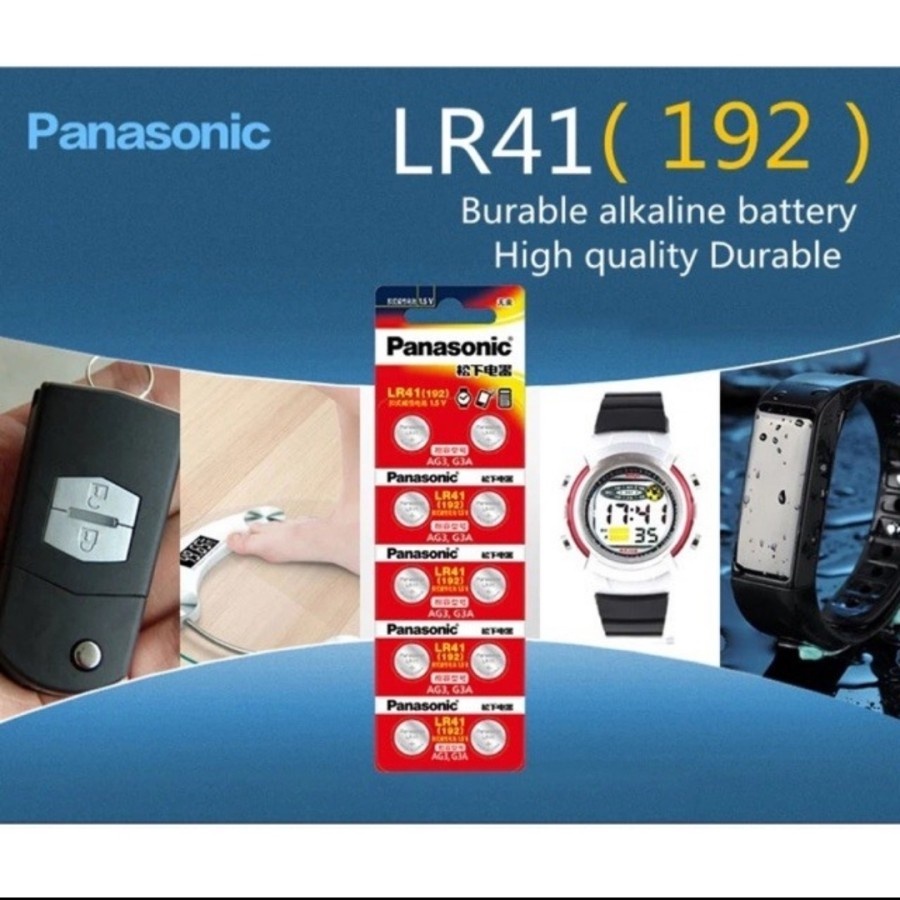 Jual Baterai/Batere/Battery Panasonic LR41 isi 1 Pcs 1,5 Volt - LUX ...