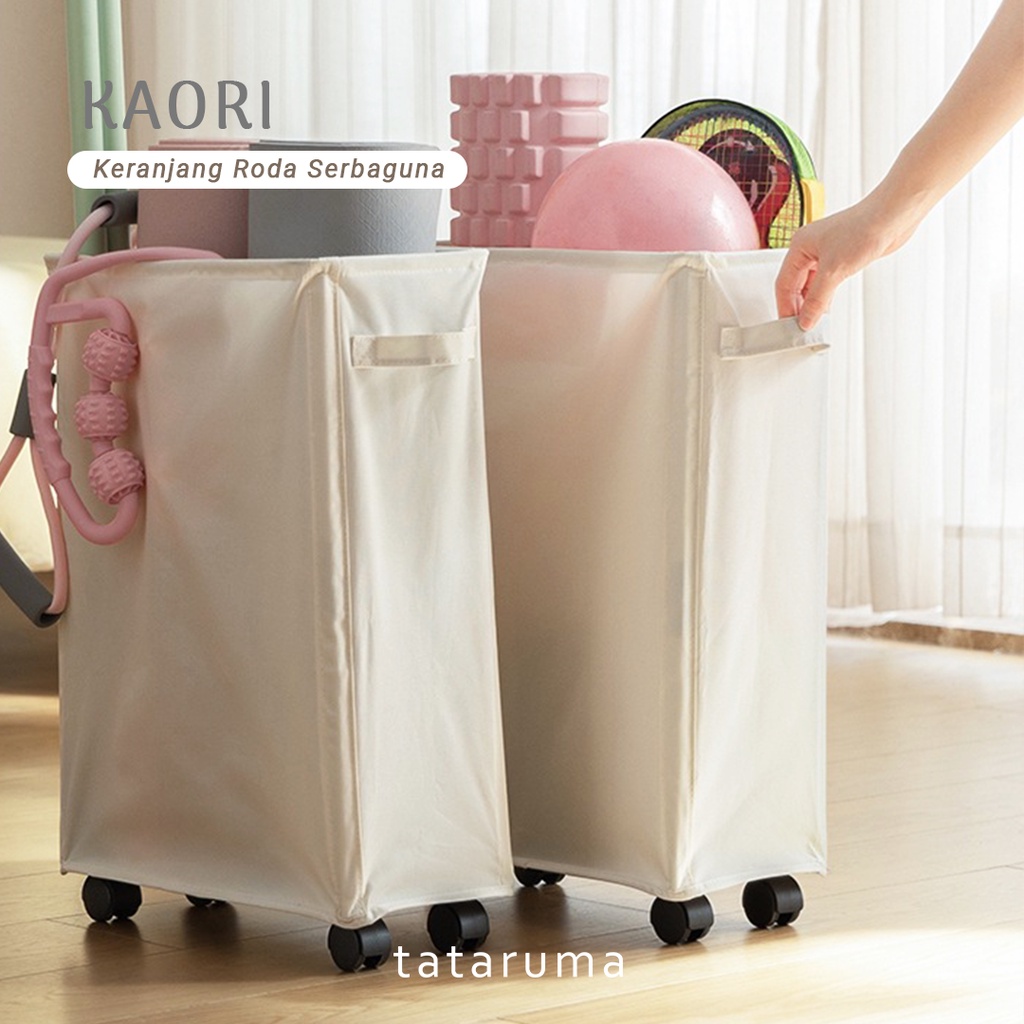 Jual TATARUMA Kaori - Keranjang Roda Tempat Penyimpanan Storage Laundry ...
