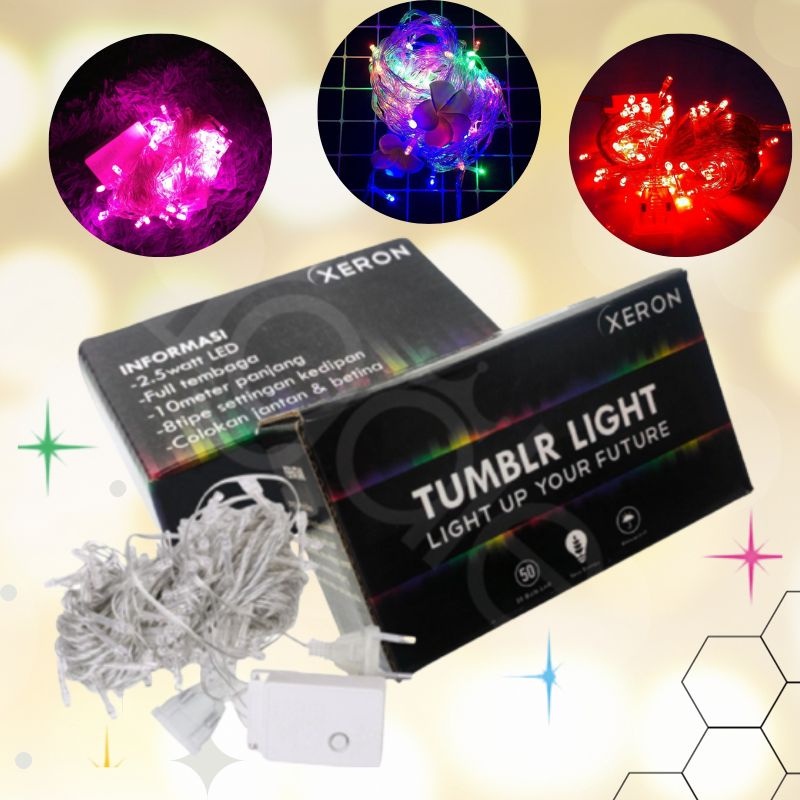 Jual Lampu Tumblr XERON Packing Box 10 Meter Lampu Hias Tumbler Light ...