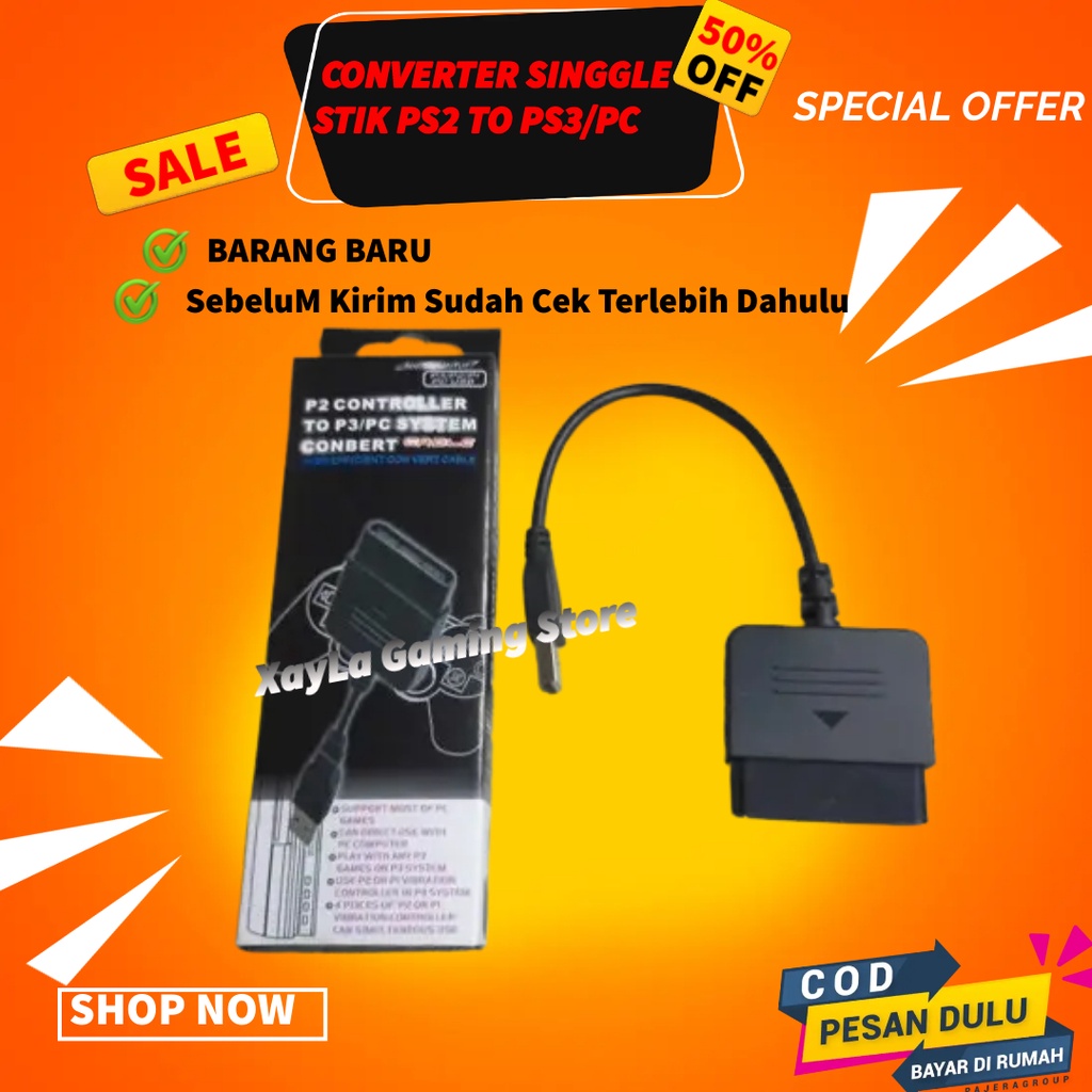 Jual Konverter Converter Singgle Usb Stik ps2 Ke ps3 pc Laptop | Shopee ...