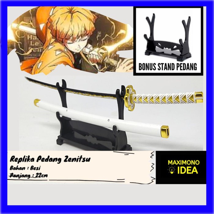 Jual Ready Gantungan Kunci Pedang Anime Demon Slayer Zenitsu Kimetsu no ...