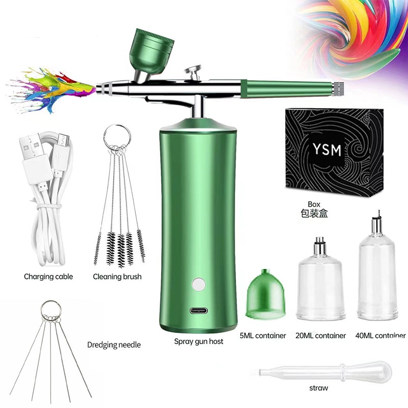 Jual Portable mini Compressor Airbrush wajah injeksi oksigen USB Nano ...