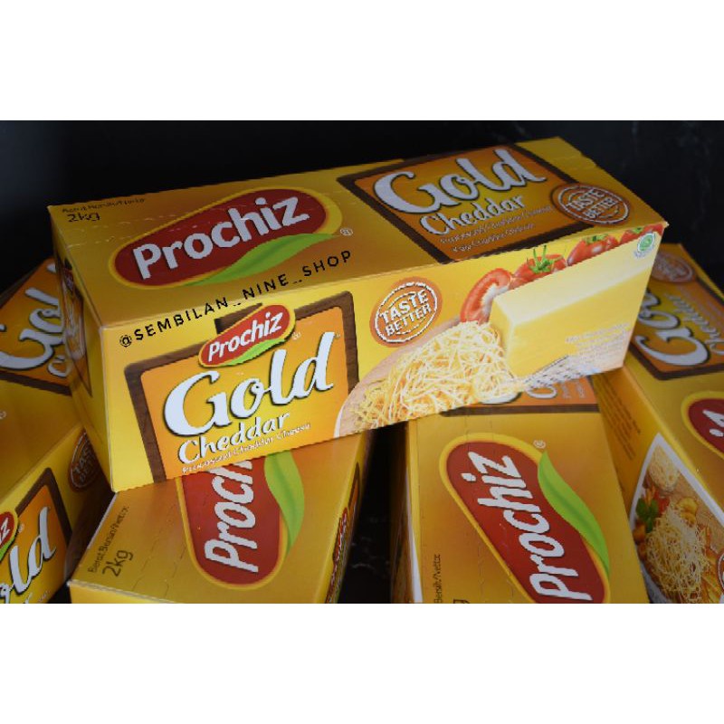 Jual Keju Prochiz GOLD Cheddar Cheese 2 KG PRO CHIZ | Shopee Indonesia
