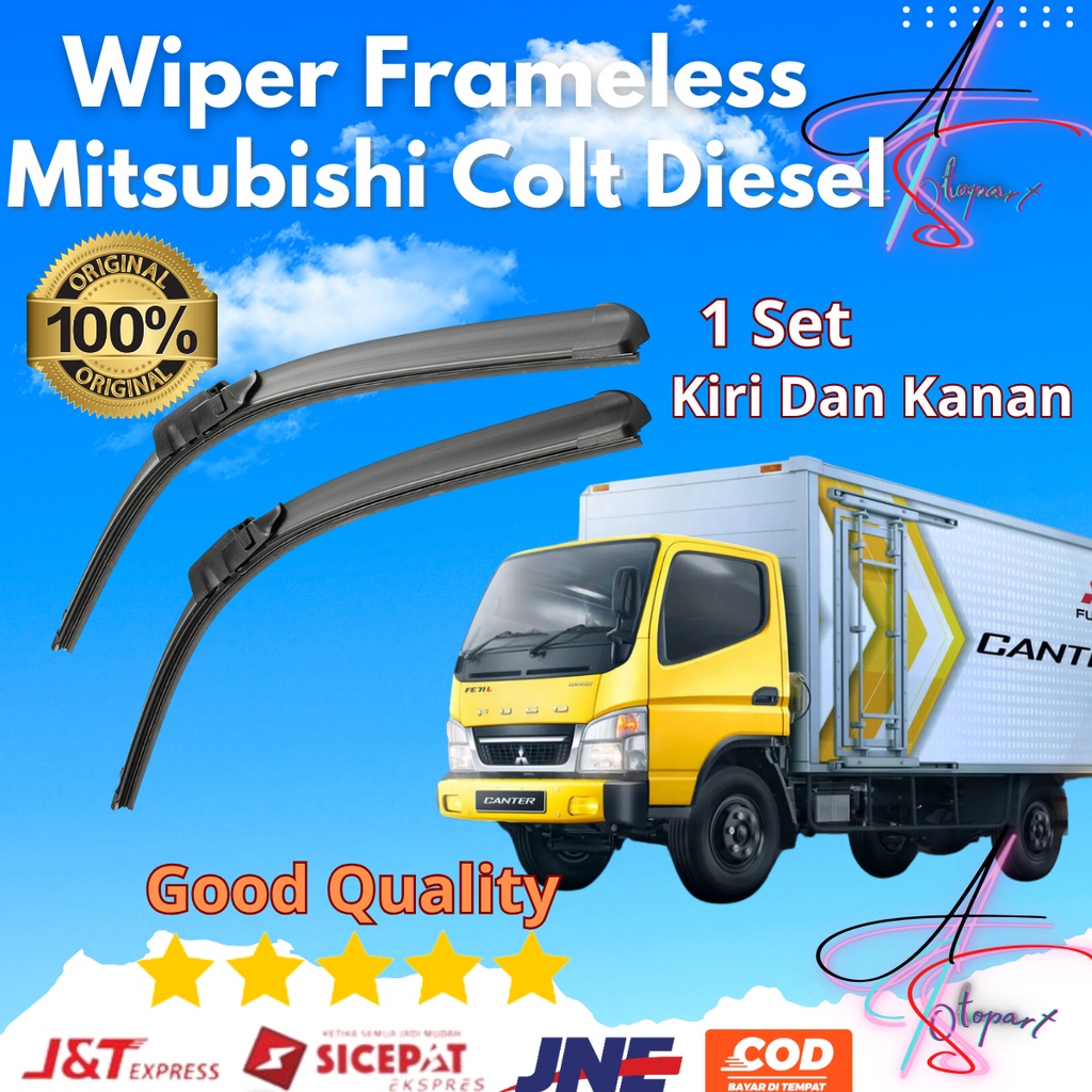 Jual Wiper Truk Frameless Mitsubishi Colt Diesel Canter - Karet Wiper ...