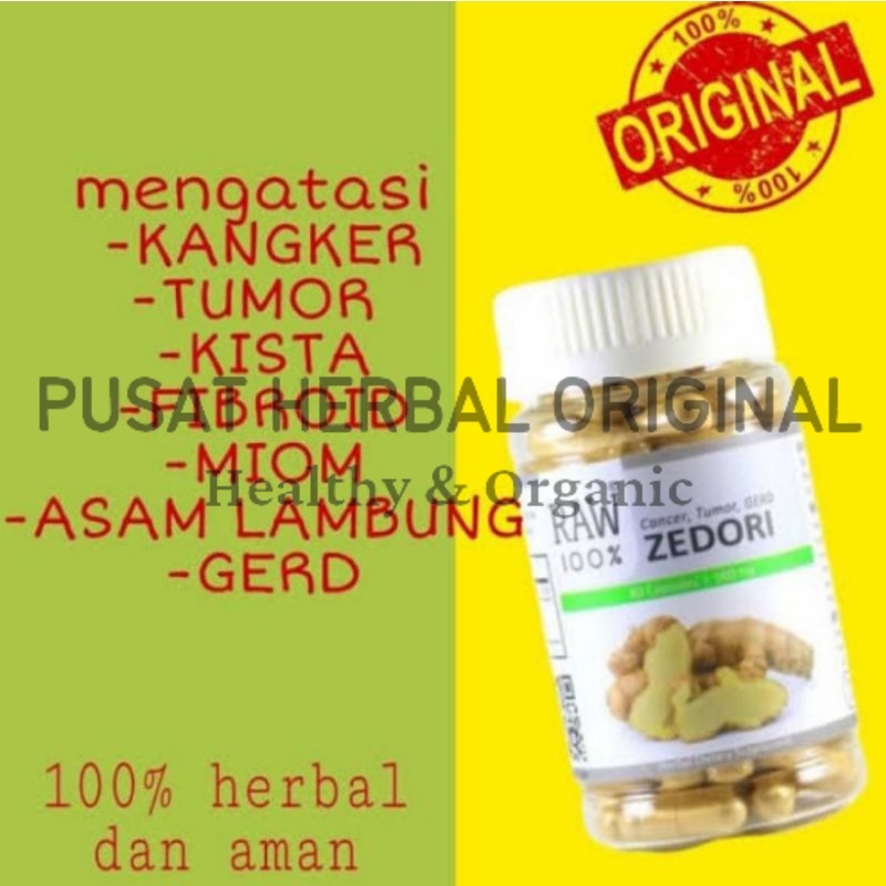 Jual RAW 100 ZEDORI Asli Obat Asam Lambung, Gerd, Kista Tumor Maag ...