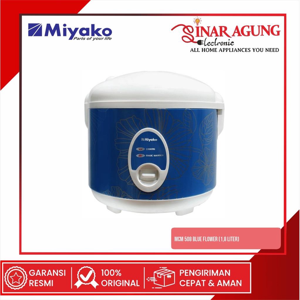 Jual [COD] MAGIC COM / RICE COOKER MIYAKO MCM508 / MCM-508 / MCM 508 ...