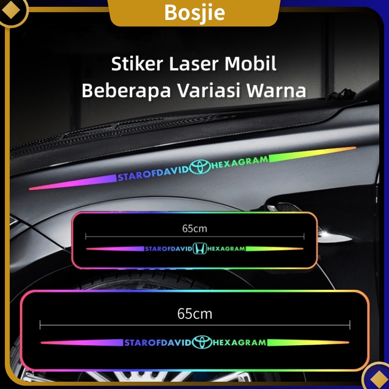 Jual Stiker Mobil 3D Hologram 65cm Stiker Mobil Styling Rainbow Sticker ...
