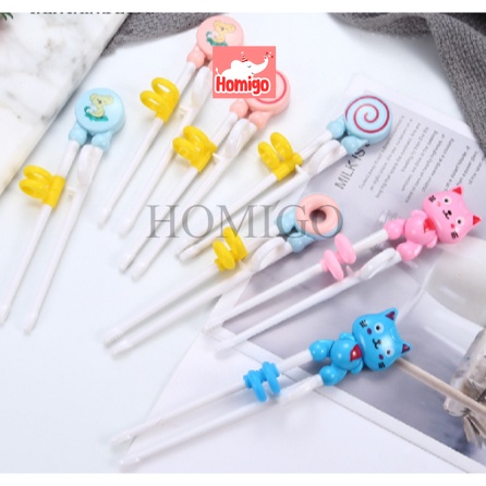 Jual Homigo Sumpit Anak Karakter Kartun Latihan Belajar Makan Training ...