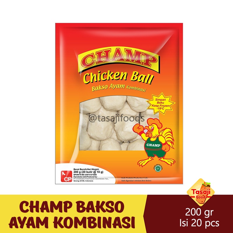 Jual Champ Bakso Ayam Kombinasi 200gr Isi 20 pcs | Shopee Indonesia