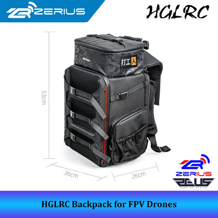 Jual HGLRC Backpack for FPV Drones Pilot, Tas Punggung FPV Drone ...