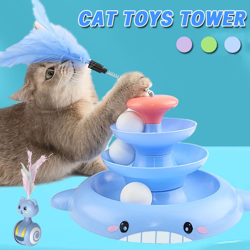Jual Mainan Kucing Interaktif /Cat Toys Tower /Mainan Kucing ...