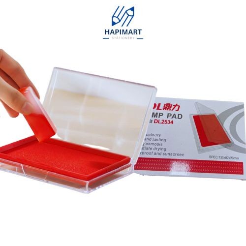 Jual Stamp Pad ink Tinta Stamp Merah Cepat Kering/Bantalan Papan Cap ...