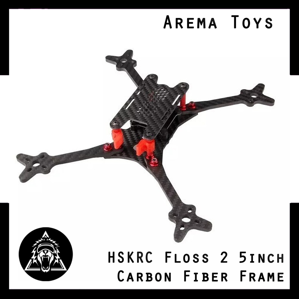 Jual HSKRC Floss 2 5inch Carbon Fiber Frame 215 Wheelbase 5 inch 3K Arm ...