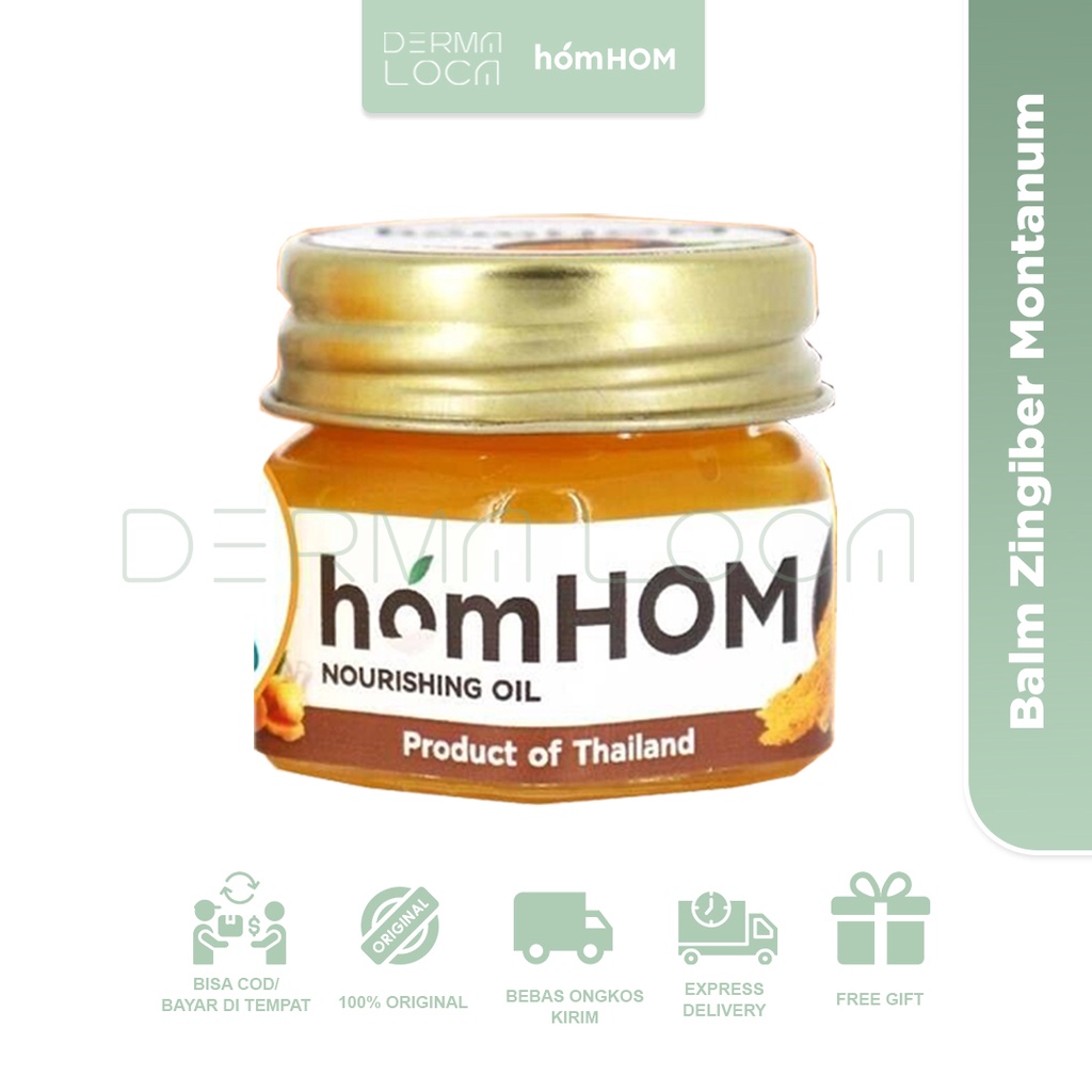 Jual homHOM Nourishing Balm Oil | Balsem Kunyit dan Jahe - Mengurangi ...