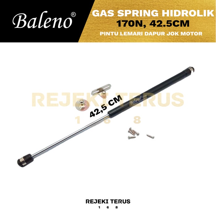 Jual Gas Spring Hidrolik 170N/17kg HITAM/SILVER Pintu Lemari Dapur ...