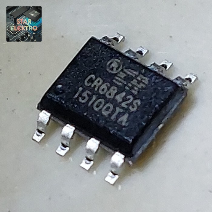 Jual CR6842S Sop-8 SMD CR6842 CR 6842 Chip Rail IC PWM 6842S Controller ...
