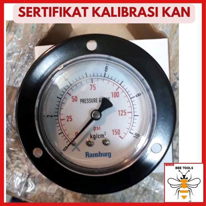 Jual Pressure Gauge Wiebrock 2" Manometer plus kalibrasi Sertifikat KAN ...