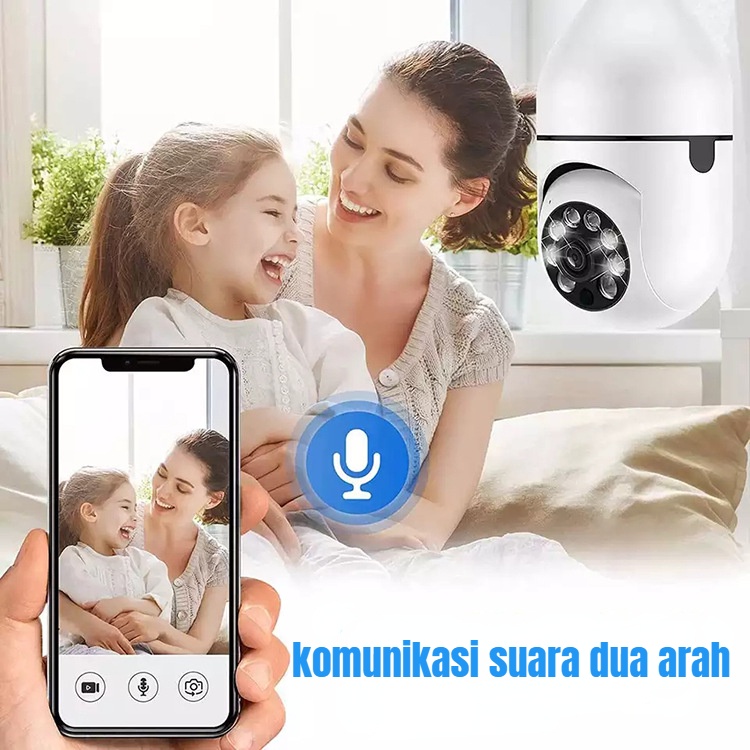 Jual Kamera CCTV WiFi Pintar, Kamera Keamanan Berbentuk Bola Lampu ...