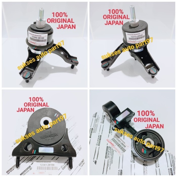 Jual engine mounting set Toyota Harrier ACU30 2400cc 2003-2012 original ...