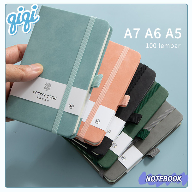 Jual [READY] Buku catatan aesthetic Notebook mini pocket A7/A6/A5 Buku ...