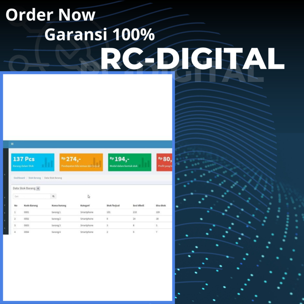 Jual Aplikasi Inventori- Stok barang-Kasir berbasis Web (ORI)+source ...