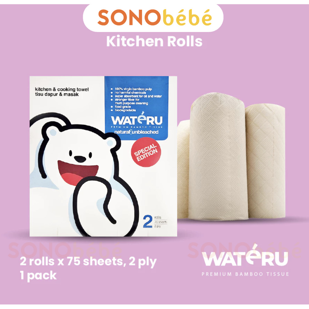 Jual Wateru Bamboo Tissue - 2pcs Kitchen Roll | Tissue Serap Minyak ...