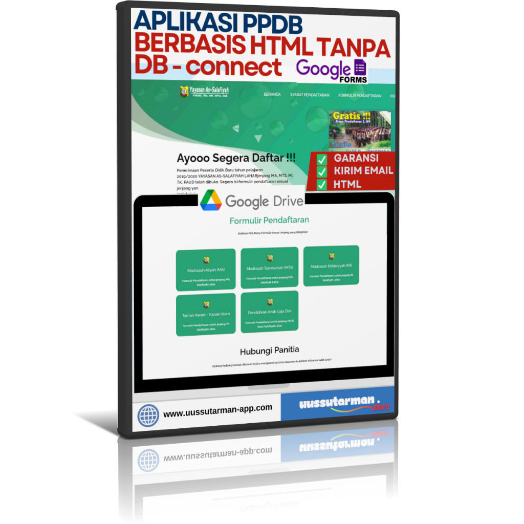 Jual Aplikasi PPDB Sederhana MA | MI | MTS | PAUD | TK Menggunakan HTML dan JS | Shopee Indonesia