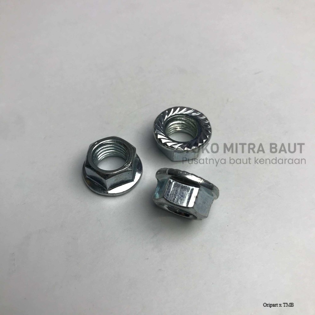 Jual Mur Flange M10 Kunci 14 Original Drat Otomotif Mur Topi Baut ORIPART x MBS INDO GROSIR ...